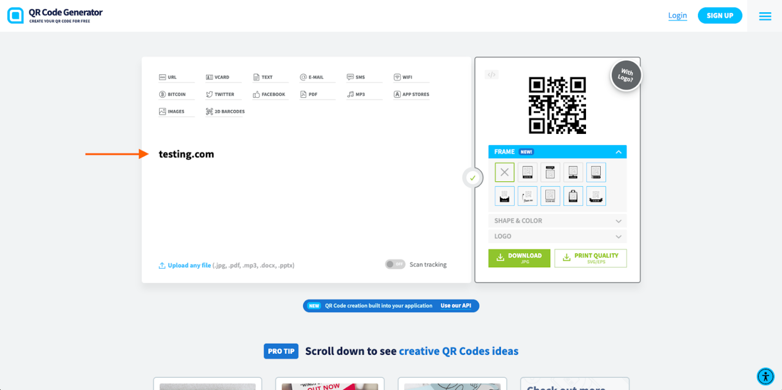 How to generate QR codes for your Wix website | The Jotform Blog