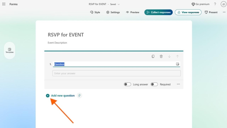 How to create an RSVP form in Microsoft Forms | The Jotform Blog