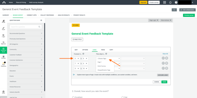 How to create conditional survey questions in SurveyMonkey | The ...