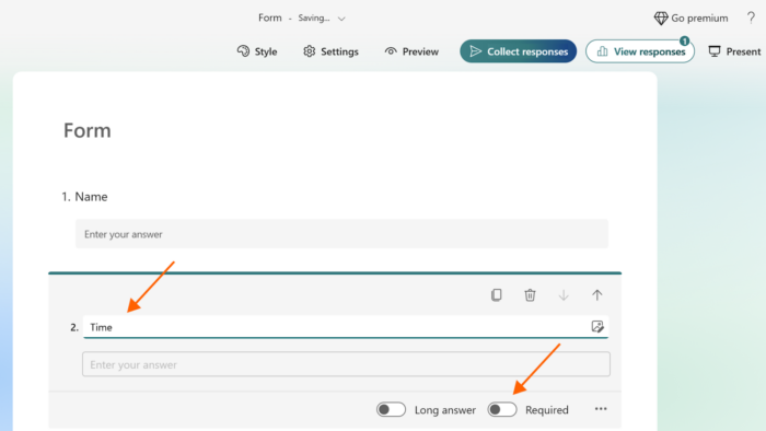 How to add a time field in Microsoft Forms | The Jotform Blog