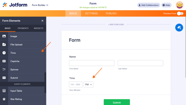 How to add a time field in Microsoft Forms | The Jotform Blog