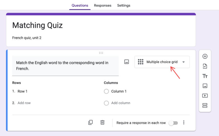 How to create a matching question on Google Forms | The Jotform Blog