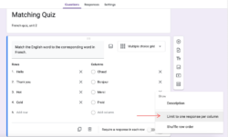 How to create a matching question on Google Forms | The Jotform Blog