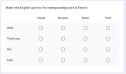 How to create a matching question on Google Forms | The Jotform Blog