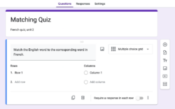 How to create a matching question on Google Forms | The Jotform Blog
