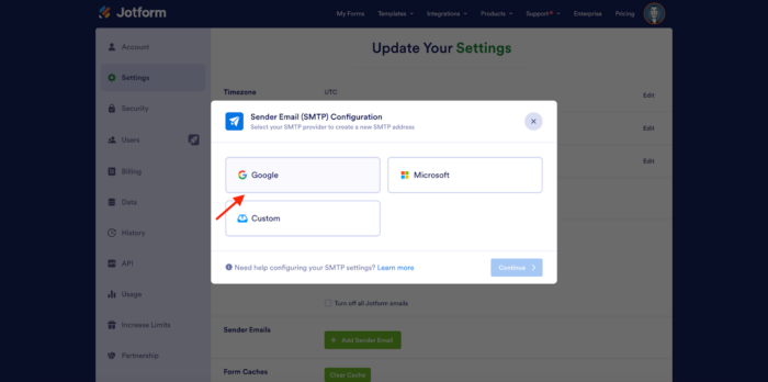 Connect Google or Microsoft as a custom sender using OAuth 2.0 for SMTP ...