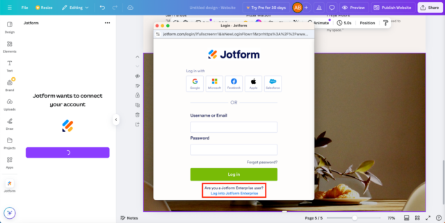Jotform Enterprise is now available on Canva | The Jotform Blog