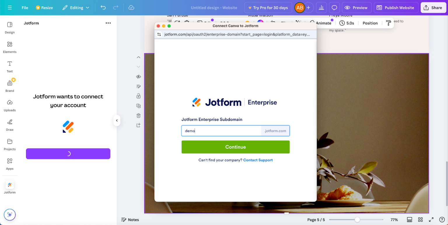 Jotform Enterprise is now available on Canva | The Jotform Blog