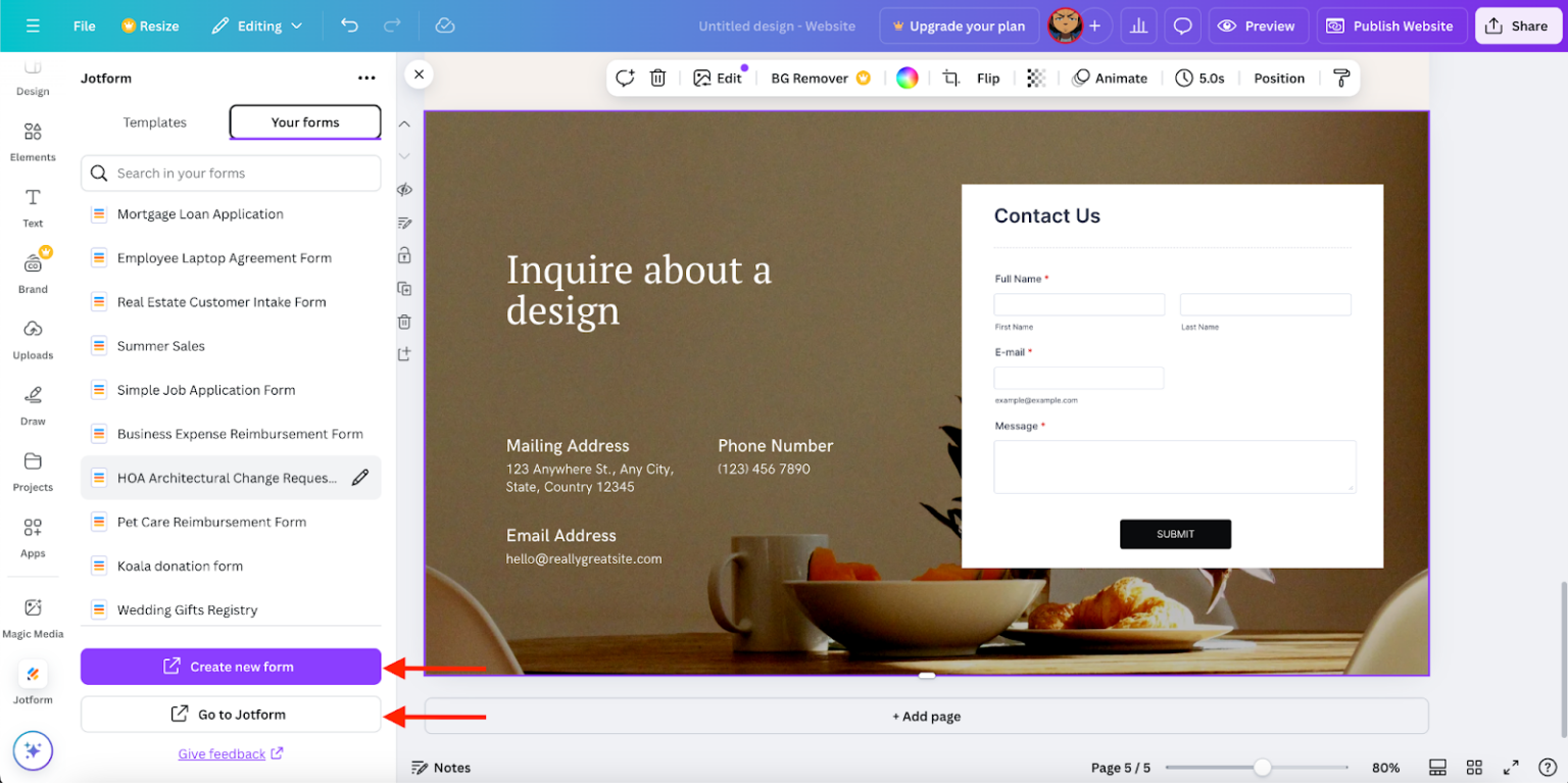 Jotform Enterprise is now available on Canva | The Jotform Blog