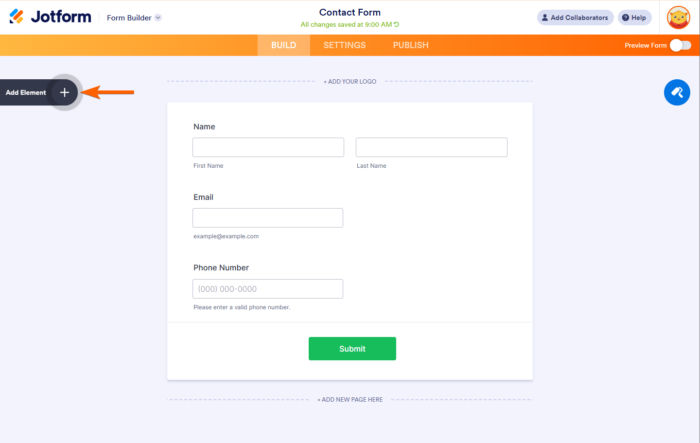How to Add Time Field to a Form