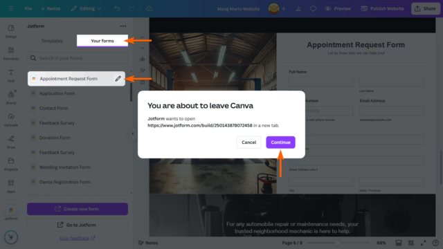 How to Collect and Manage Data From Forms Added to Canva