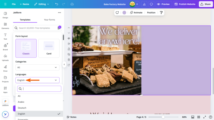 How to Filter Form Templates for Your Canva Designs