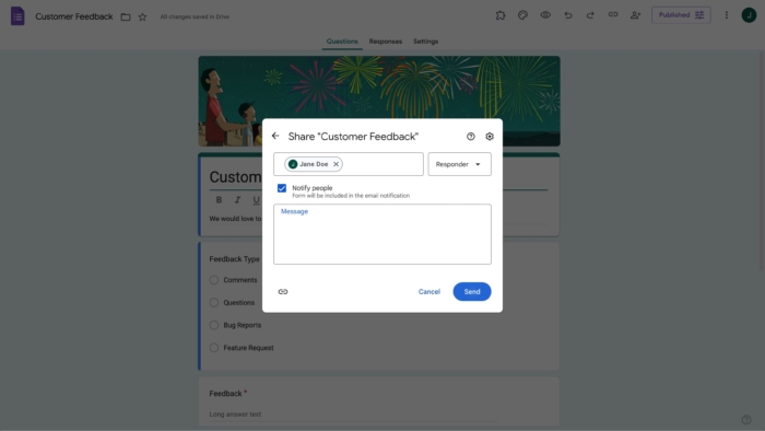 How to embed a Google Form in an email | The Jotform Blog