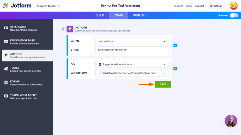 How to Initiate a Workflow Based on a User Action