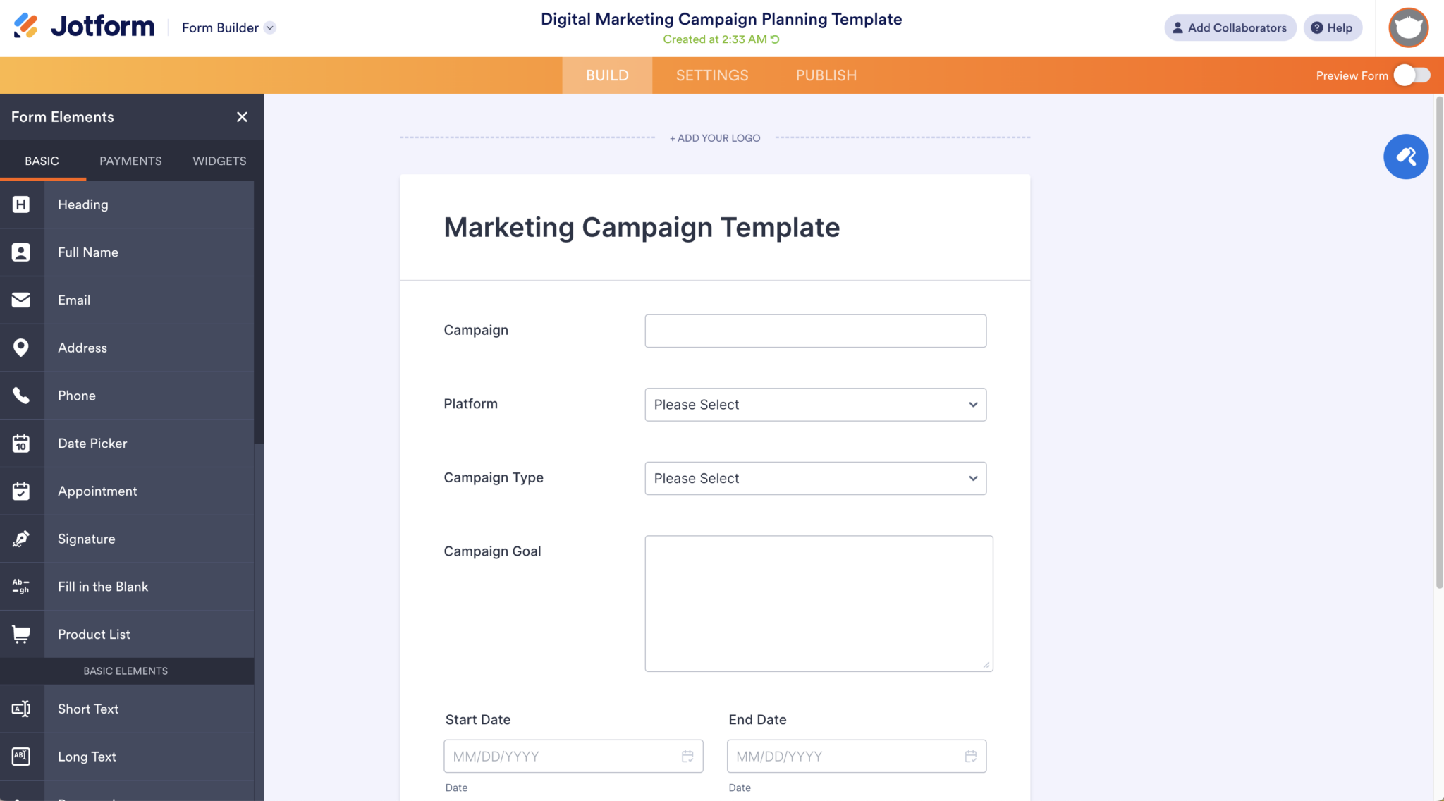 20 best digital marketing tools for 2025 | The Jotform Blog