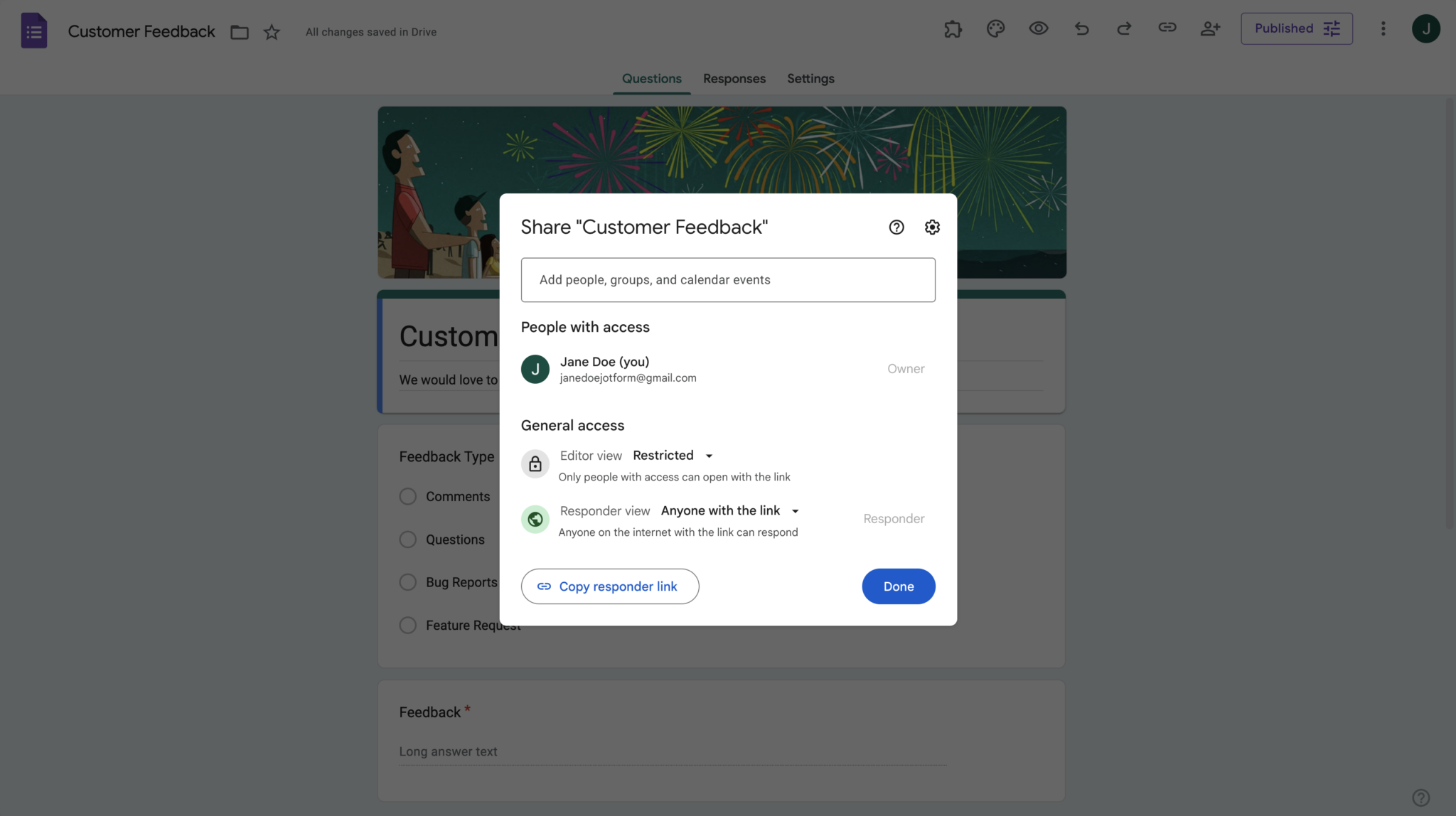 How to embed a Google Form in an email | The Jotform Blog