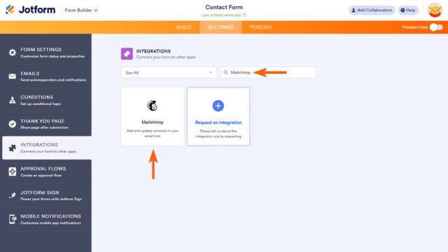 8 steps to connect Google Forms to Mailchimp | The Jotform Blog