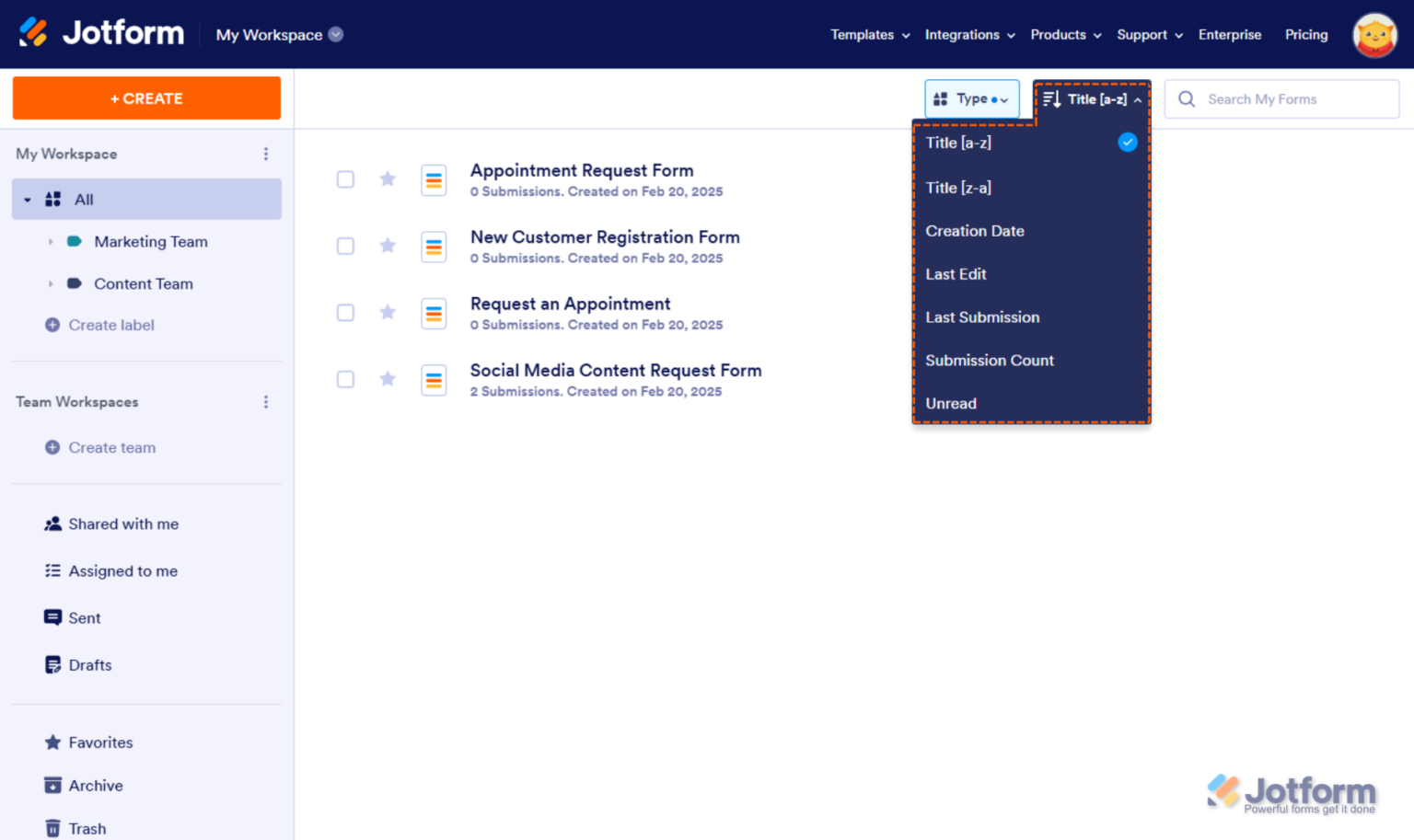 How to Filter and Sort Assets on Workspace