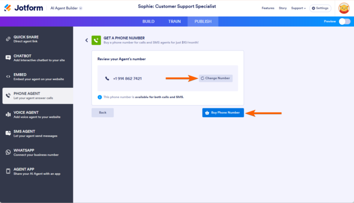 How to Buy a Phone Number for Your Agent