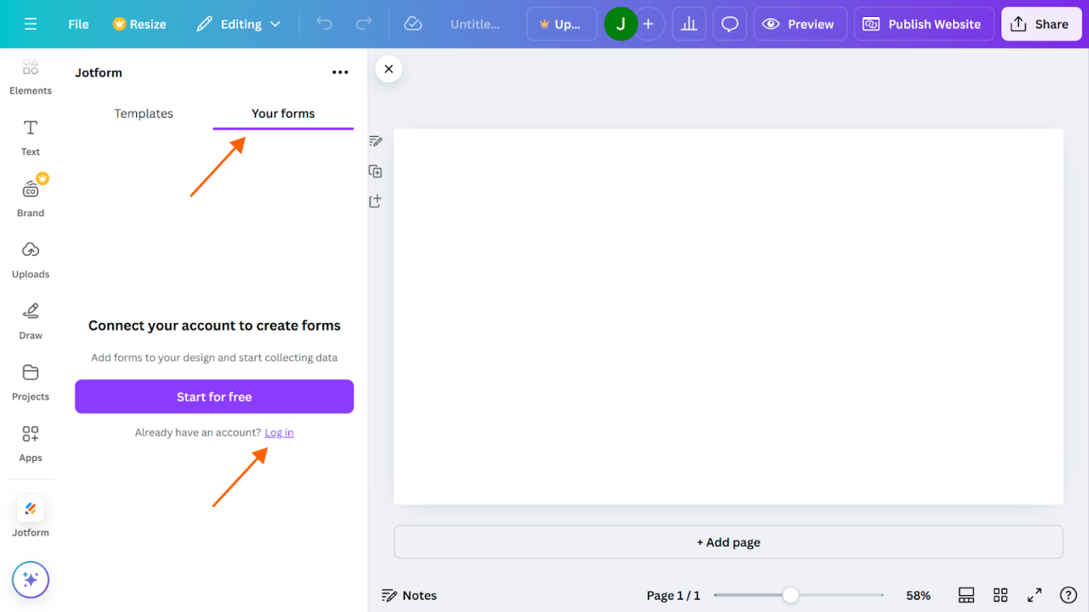 How to add a Google Form to a Canva website | The Jotform Blog