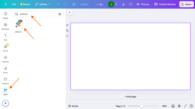 How to add a Google Form to a Canva website | The Jotform Blog