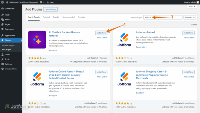 How to Set Up and Use Jotform AI Chatbot for WordPress