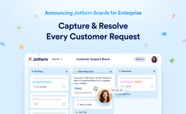 Announcing Jotform Boards for Enterprise: Capture a... | The Jotform Newsletters