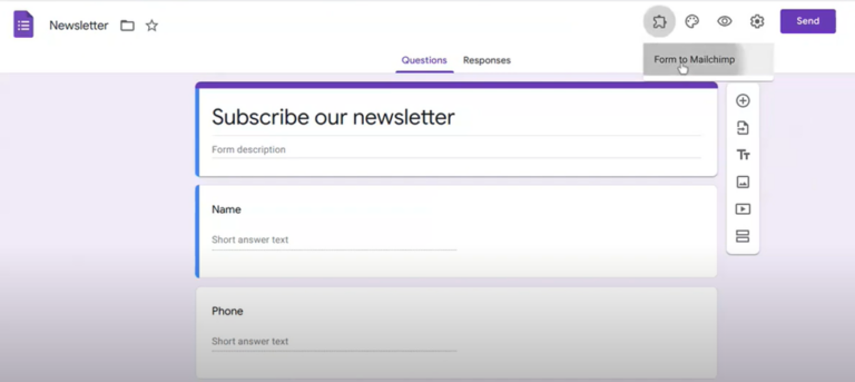 8 steps to connect Google Forms to Mailchimp | The Jotform Blog