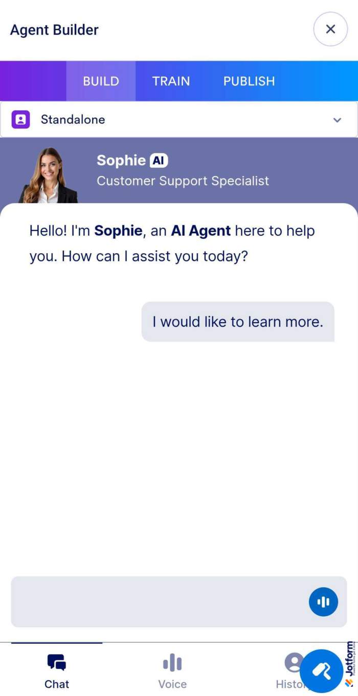 How to Create Your First AI Agent in the Jotform AI Agent Mobile App