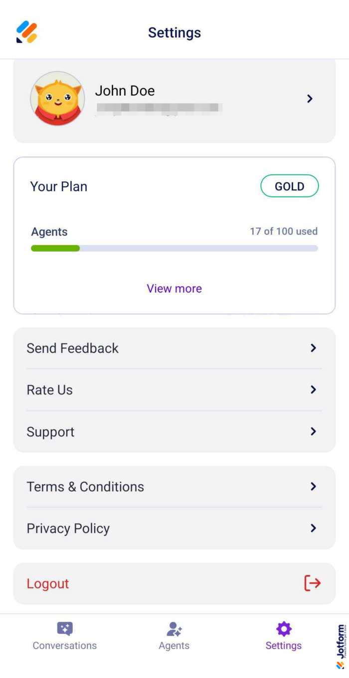What is the AI Agent Mobile App?