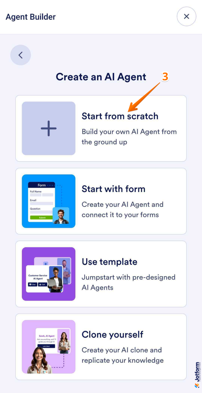 How to Create Your First AI Agent in the Jotform AI Agent Mobile App