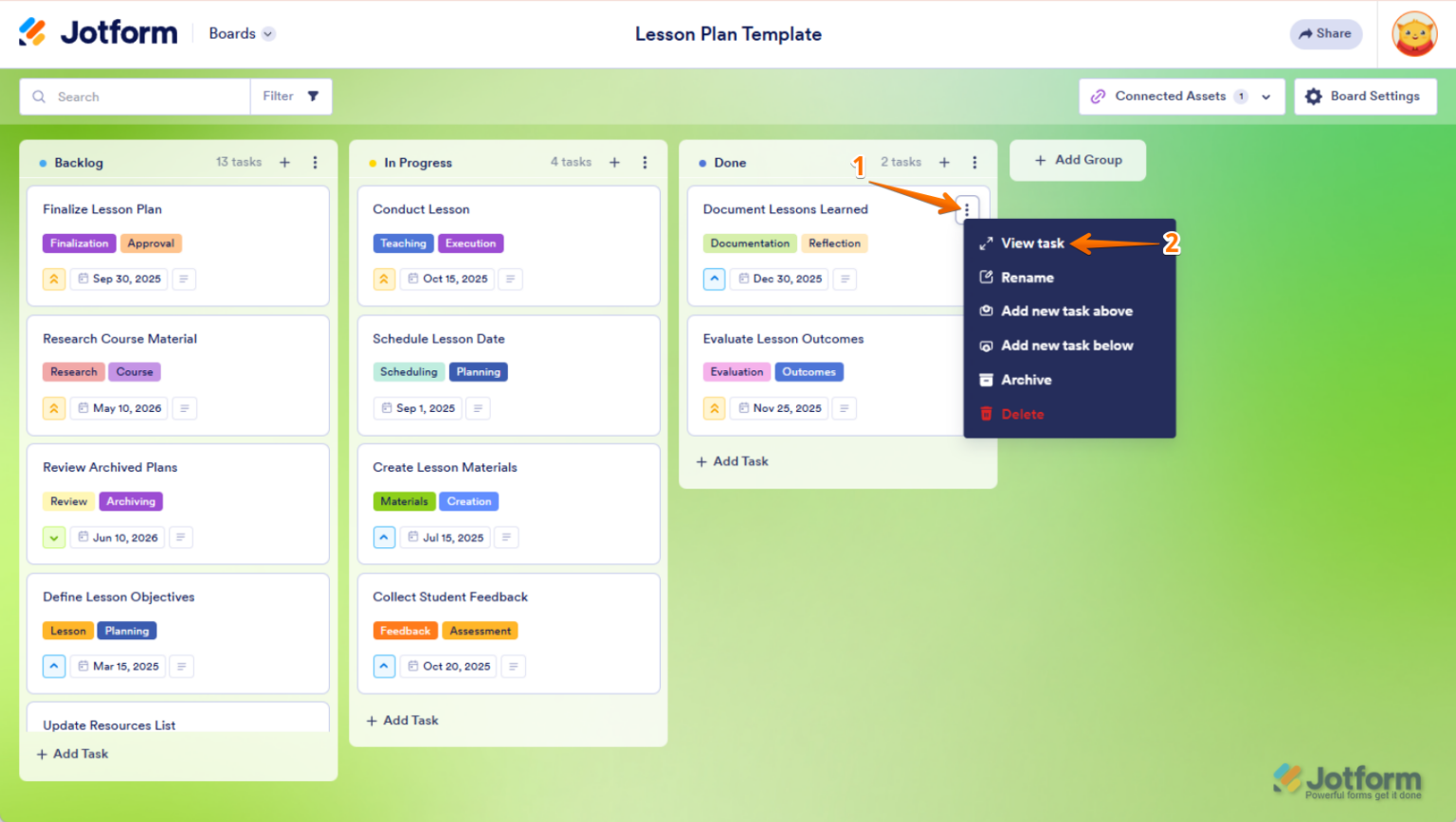 How to Assign a Task to Someone in Jotform Boards