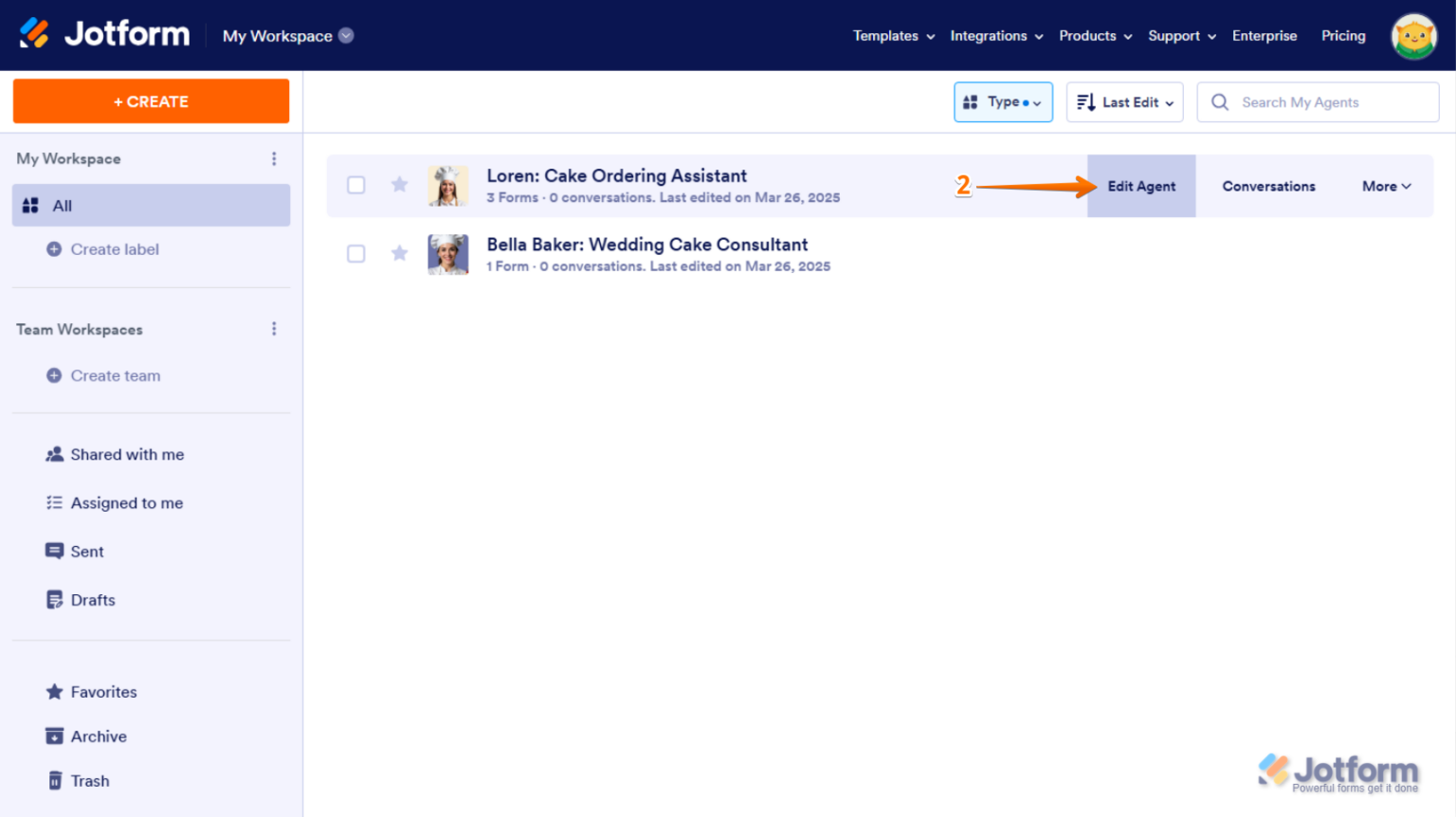 How to Create a Task Based on an AI Agent Conversation