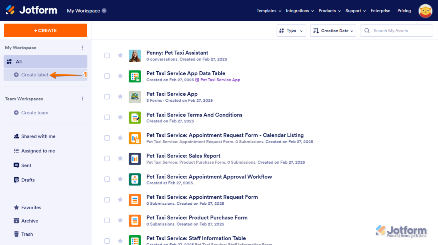 How to Add Labels to Assets on Your Workspace