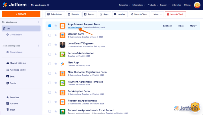 How to View Form Submissions