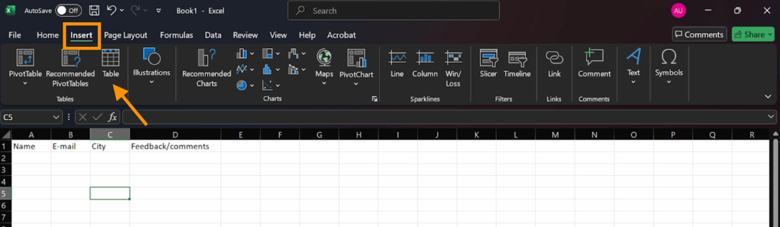How to create a form in Microsoft Excel in 2025 | The Jotform Blog
