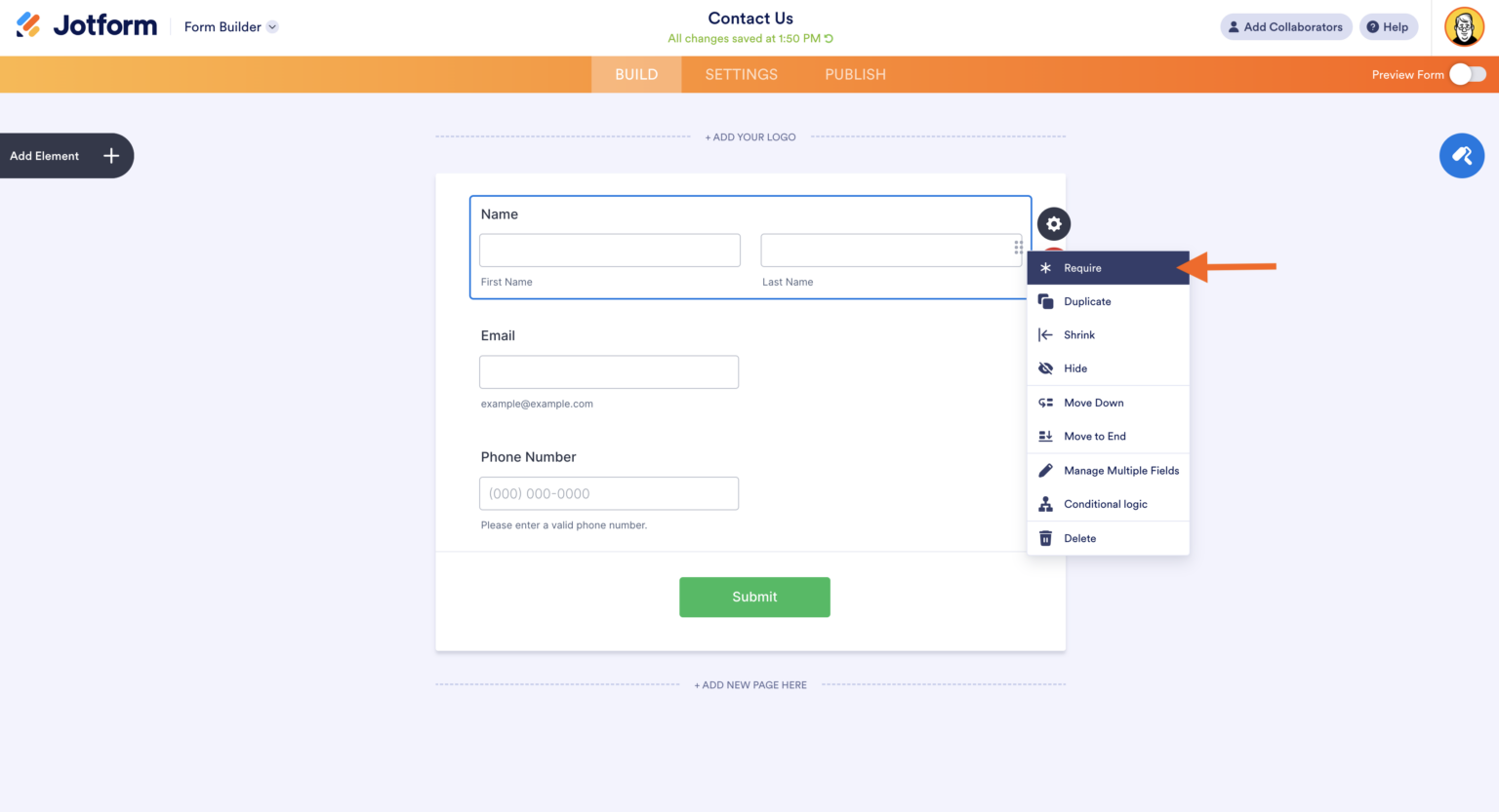 How to make all questions required in Google Forms | The Jotform Blog