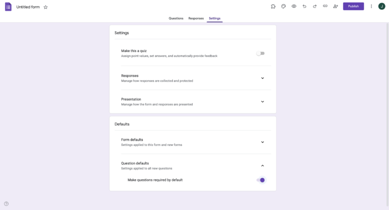 How to make all questions required in Google Forms | The Jotform Blog