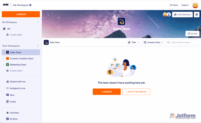 How to Create a Jotform Team