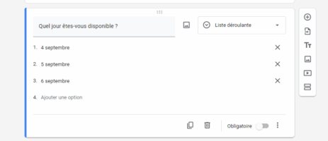 Comment configurer des options de dates dans un formulaire Google Forms ...