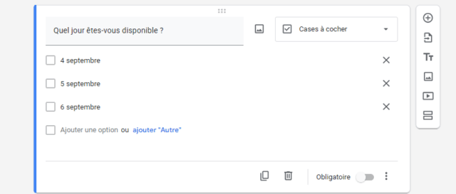 Comment configurer des options de dates dans un formulaire Google Forms ...