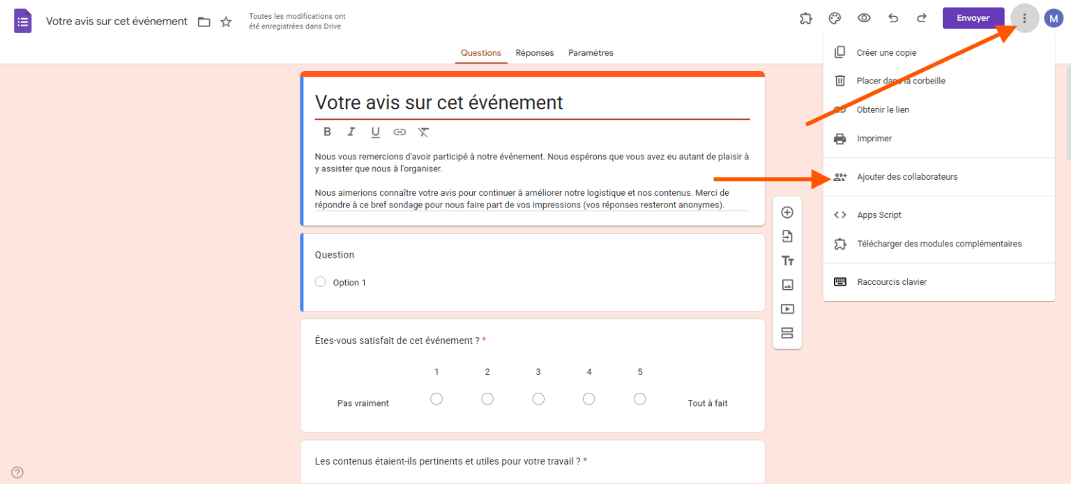 Comment partager les réponses d'un formulaire dans Google Forms | Le ...