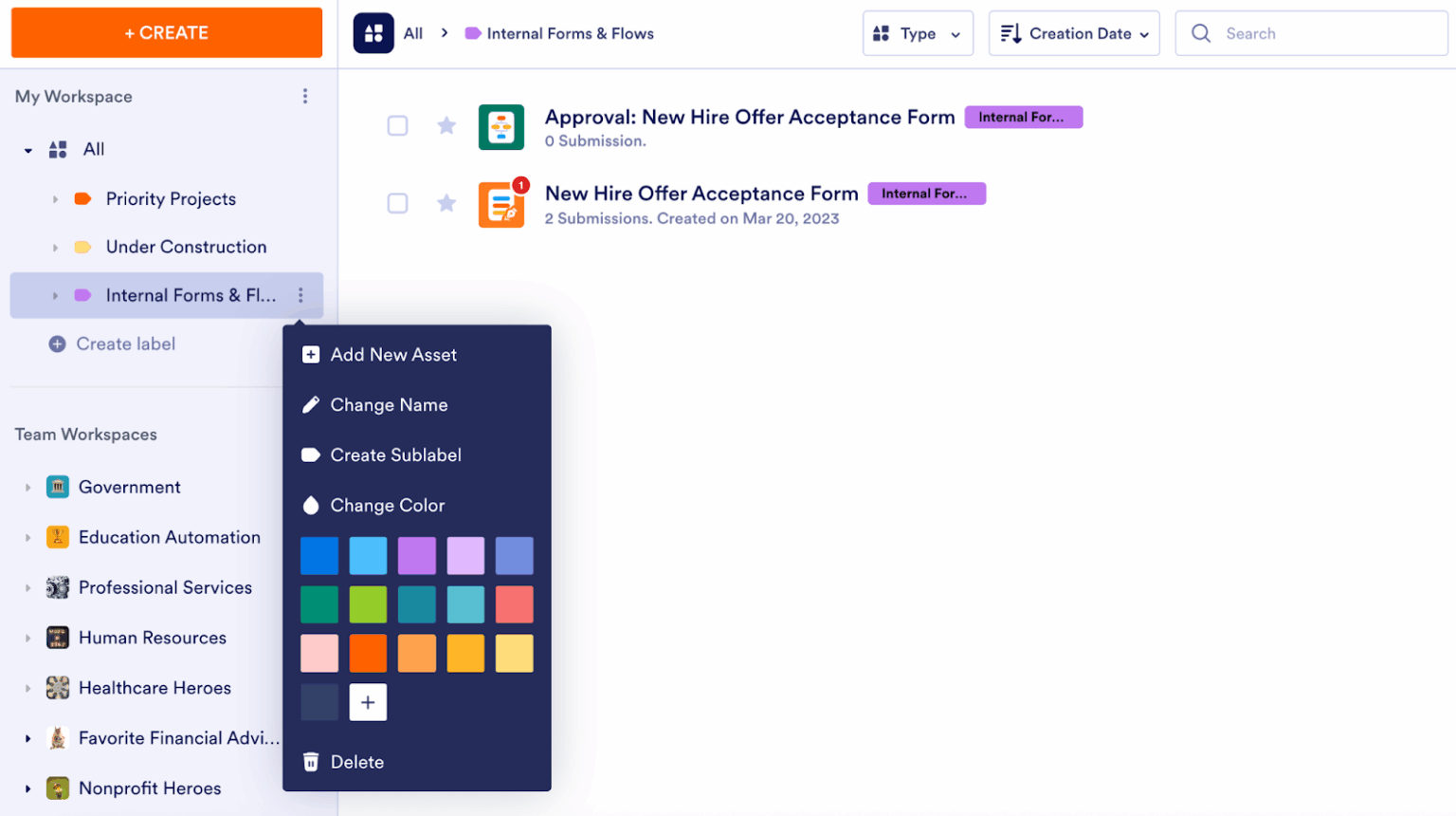 Announcing labels: Organize assets across your Jotform Enterprise ...