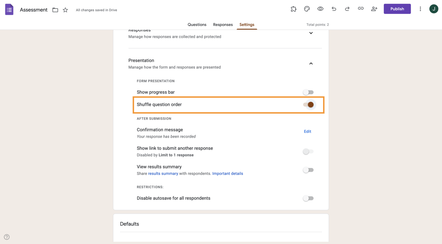 How to use Google Forms’ randomize questions feature | The Jotform Blog