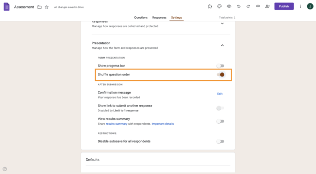How to use Google Forms’ randomize questions feature | The Jotform Blog