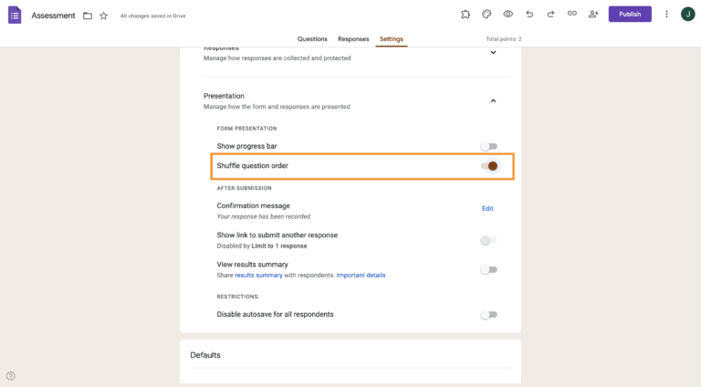How to use Google Forms’ randomize questions feature | The Jotform Blog