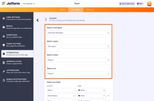 How to integrate Google Forms with ClickUp | The Jotform Blog