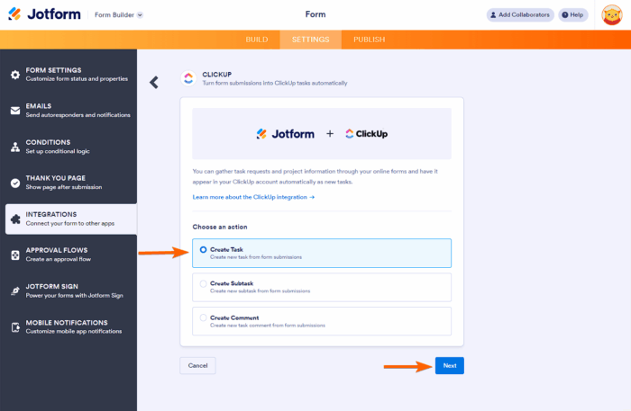 How to integrate Google Forms with ClickUp | The Jotform Blog