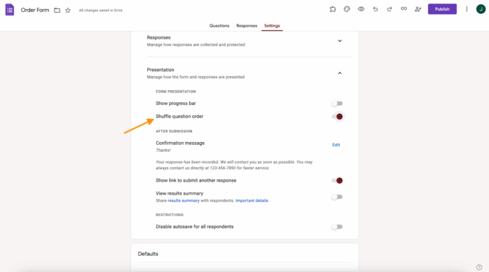 How to shuffle questions in Google Forms in 2026 | The Jotform Blog