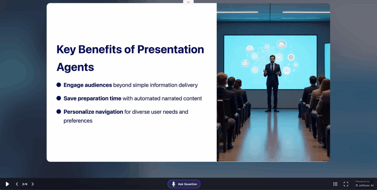 Announcing Jotform Presentation Agents